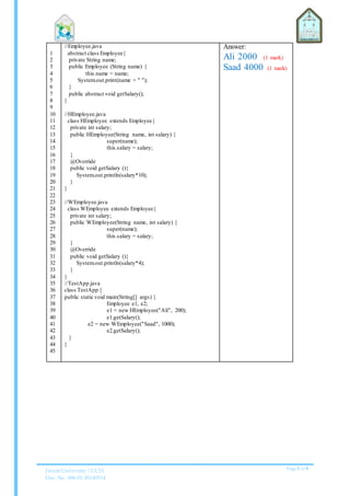 Cs141 mid termexam2_v1answer | PDF