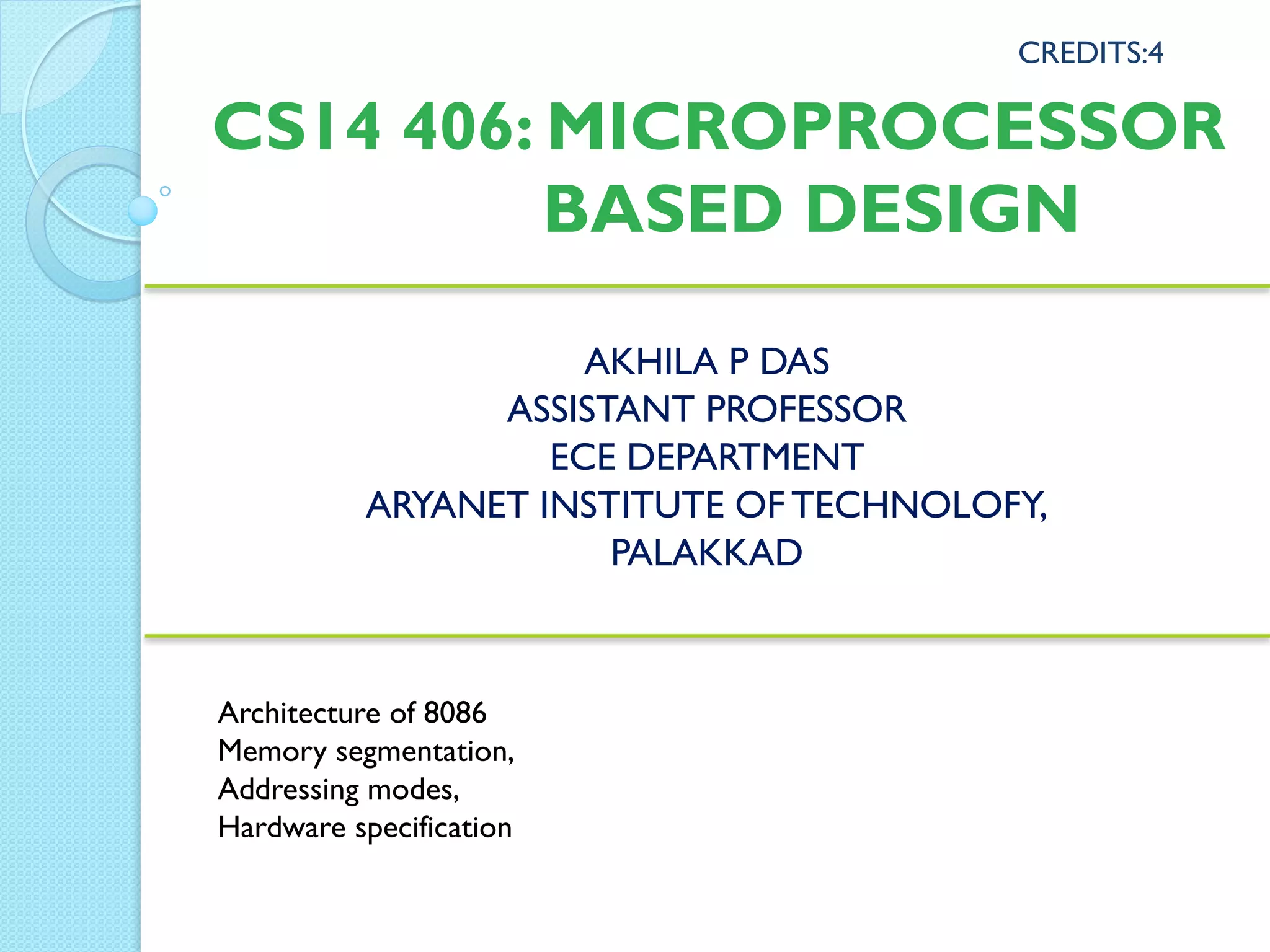 8086 MICROPROCESSOR | PDF