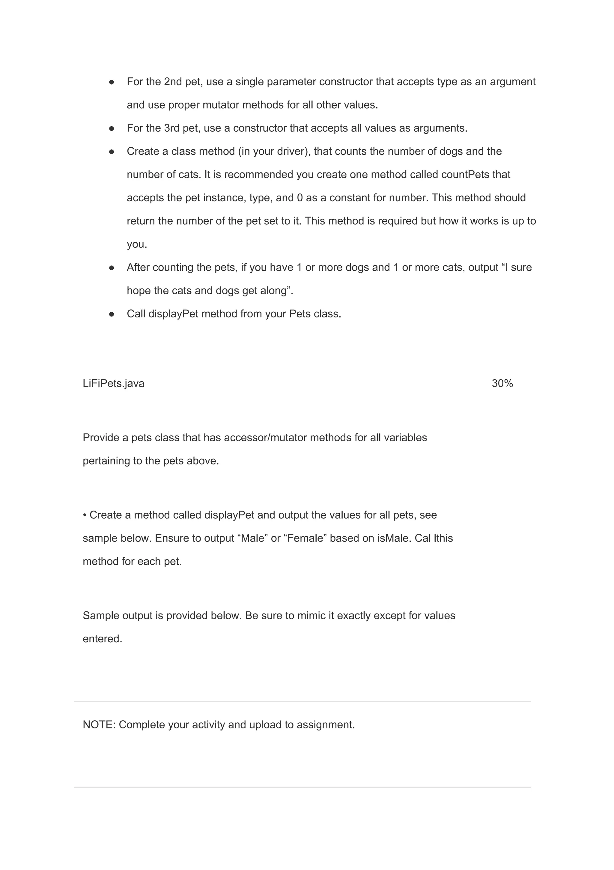 CS 151 Unit 6 Assignment | PDF