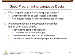 Programming Language Paradigms February.ppt | Programming Languages ...