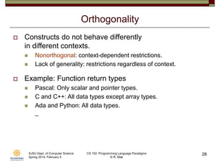 Programming Language Paradigms February.ppt | Programming Languages | Computing
