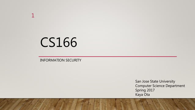 Cs166 mynote | PPT