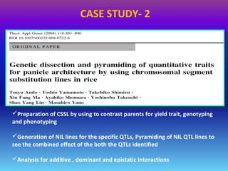 Marker assisted selection for complex traits in agricultural crops | PPT
