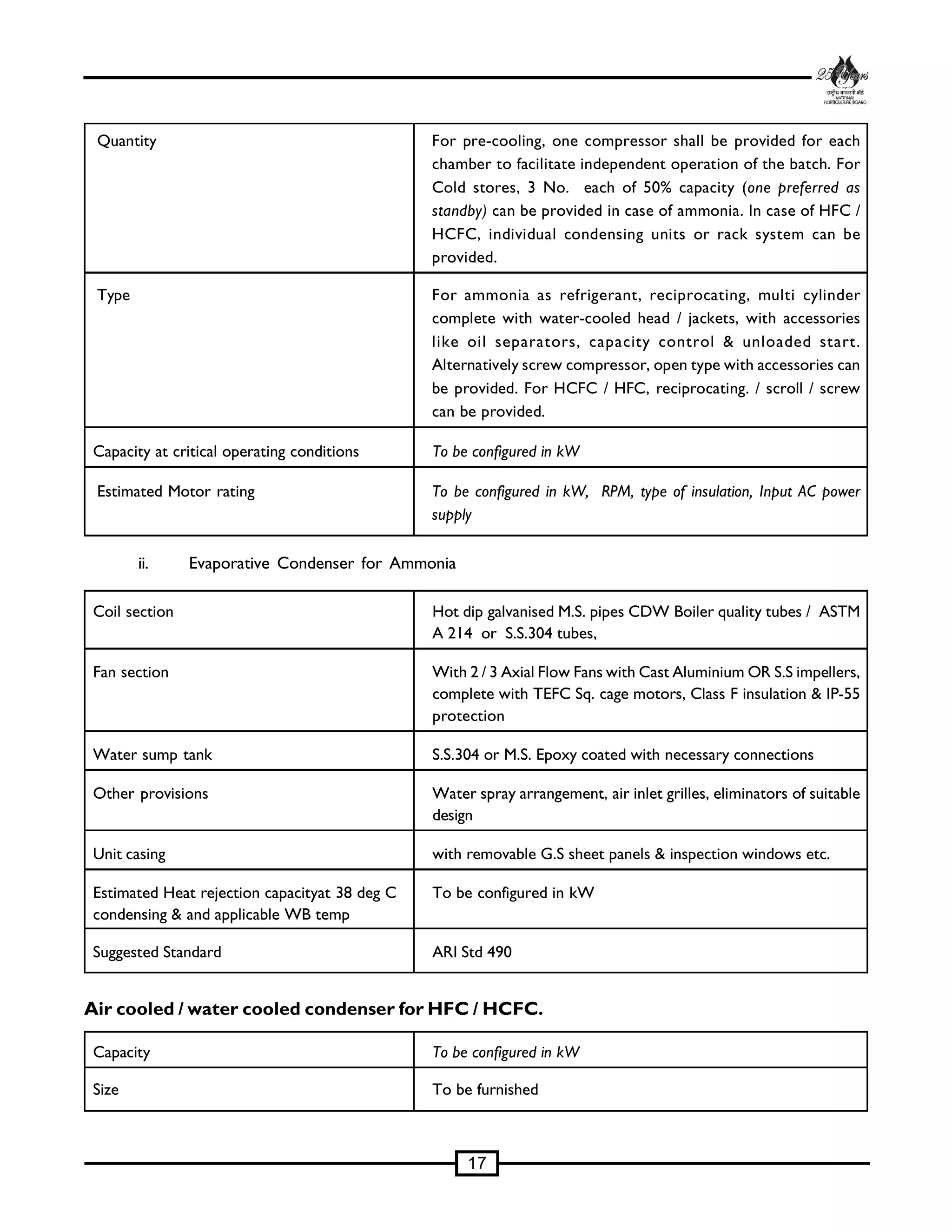 Technical Standard for Cold Storage | PDF