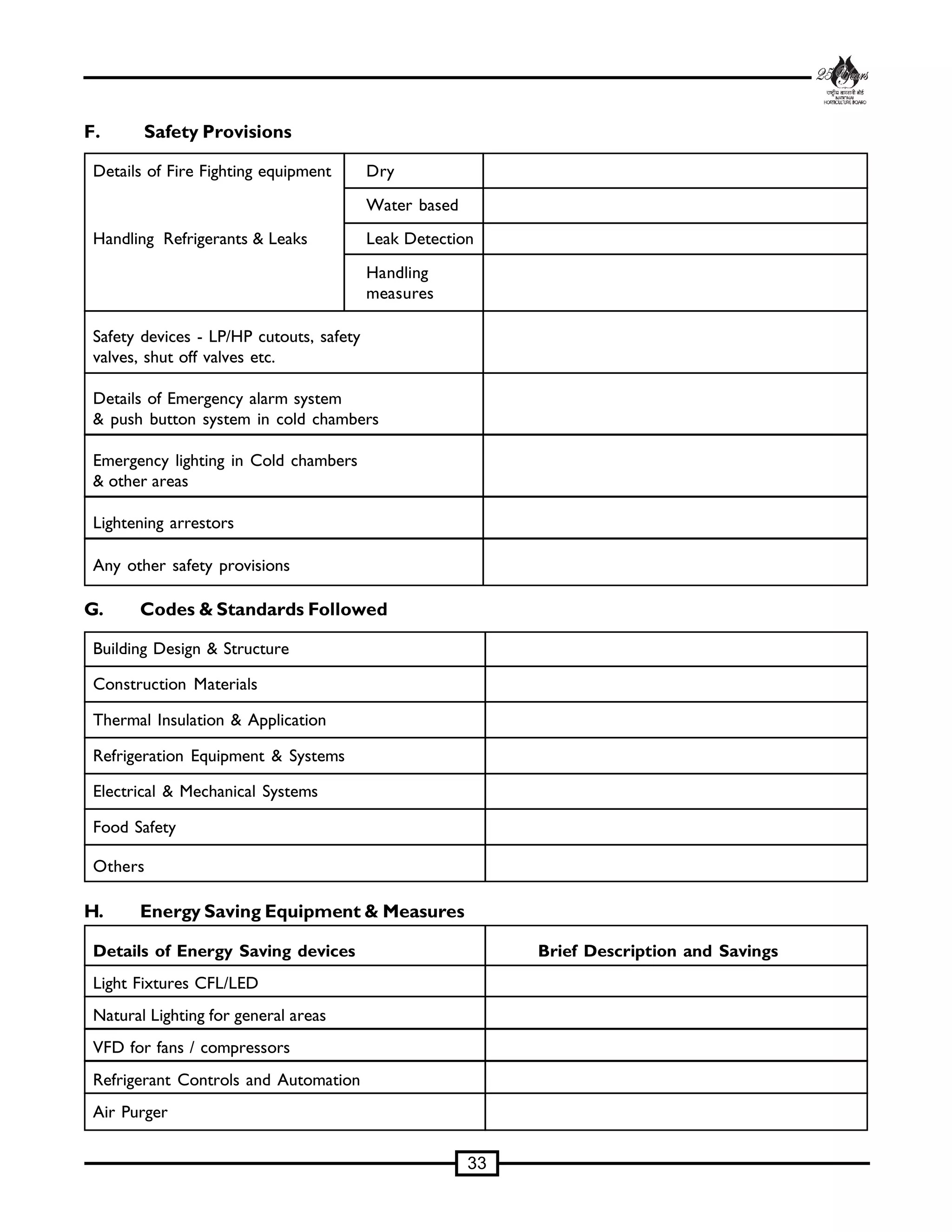 Technical Standard for Cold Storage | PDF