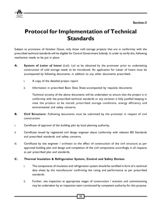 Technical Standard for Cold Storage | PDF
