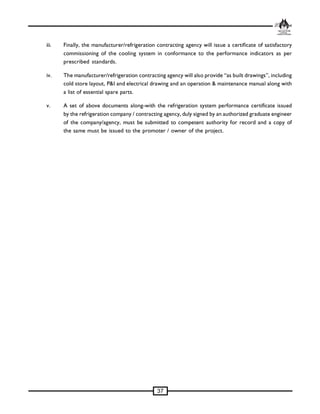 Technical Standard for Cold Storage | PDF