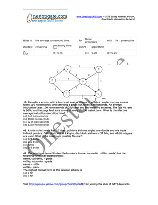 Gate Previous Years Papers | PDF