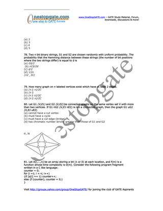 Gate Previous Years Papers | PDF