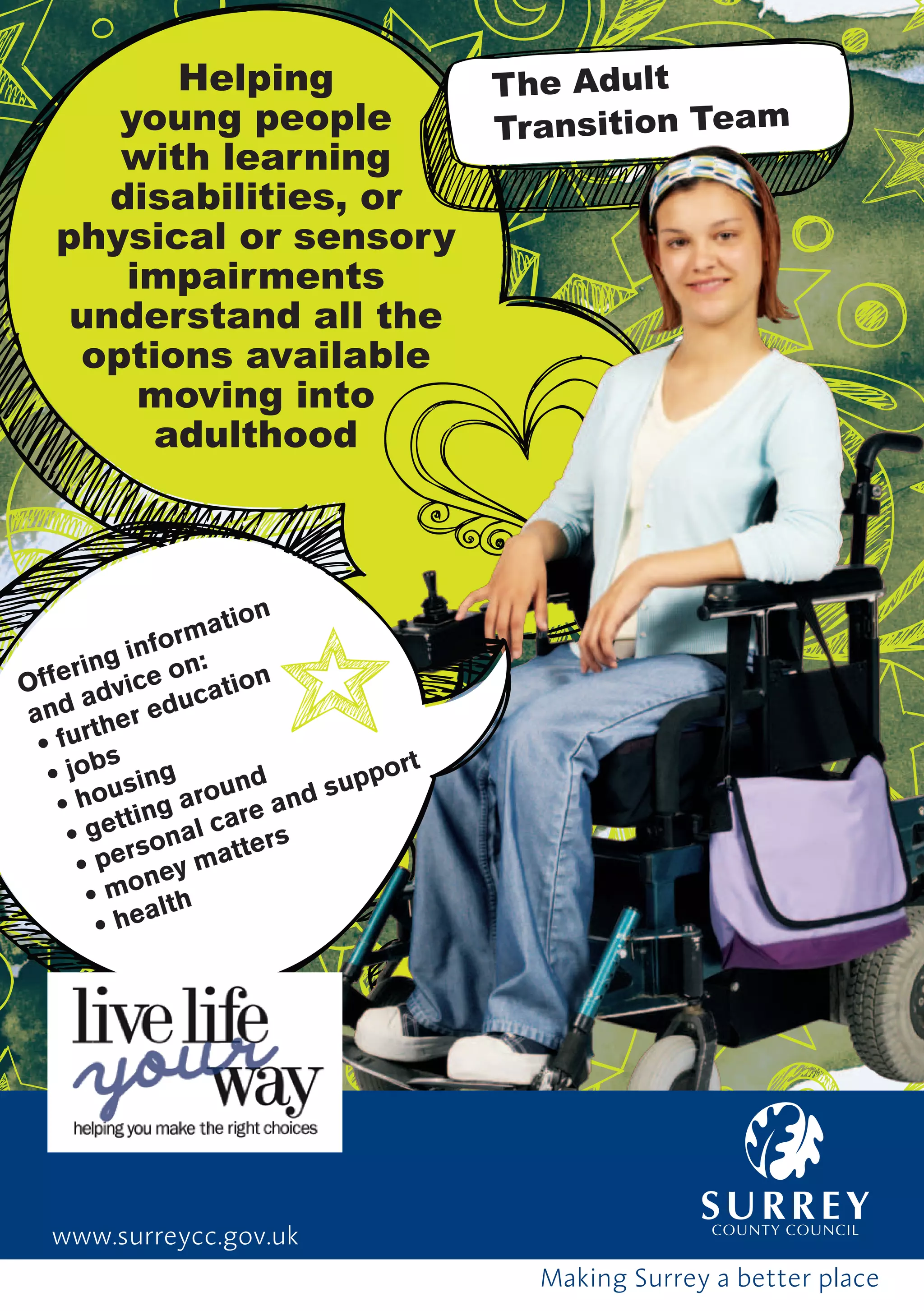 Transition Leaflet - Surrey Adult Transition Team | PDF
