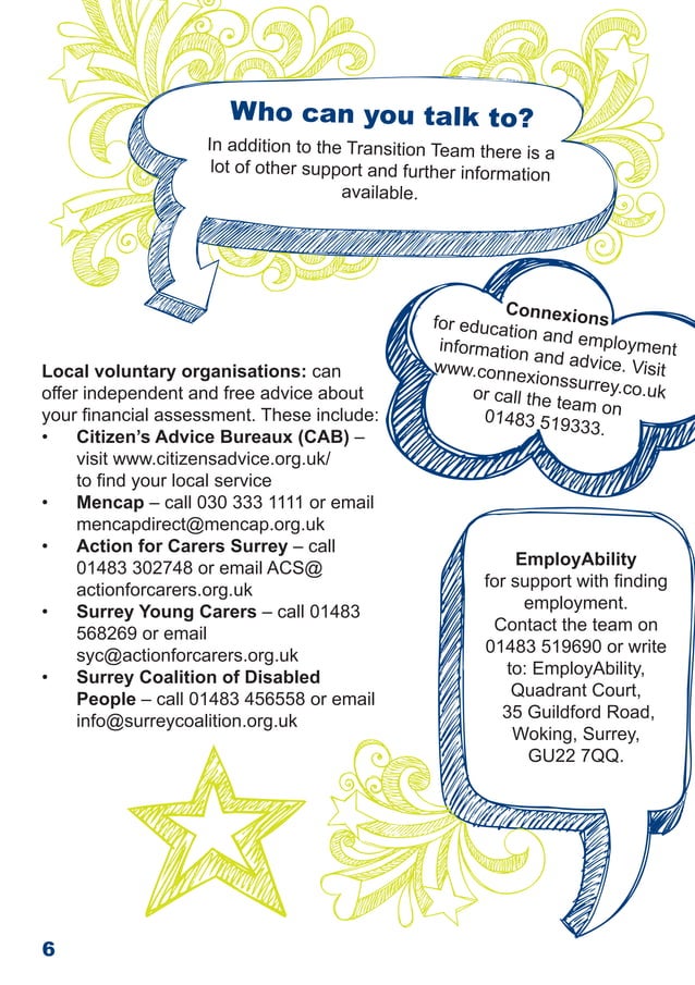 Transition Leaflet - Surrey Adult Transition Team | PDF