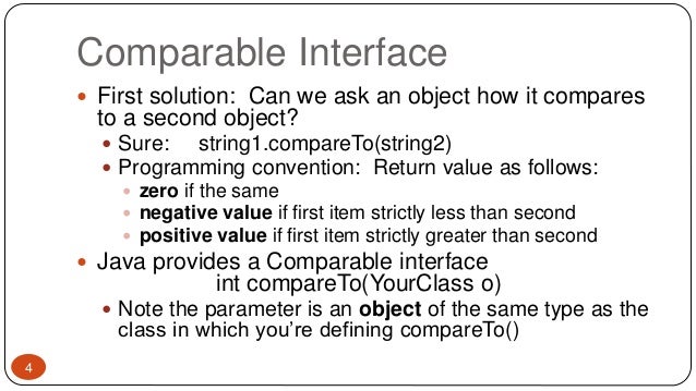 Comparable/ Comparator