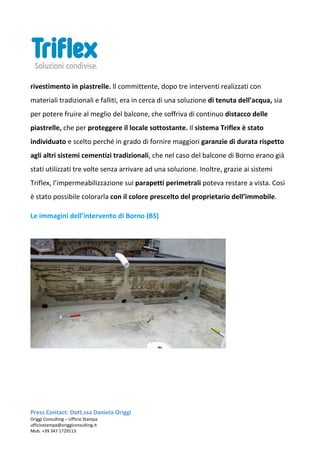 Impermeabilizzazione di balconi con Triflex BWS | PDF