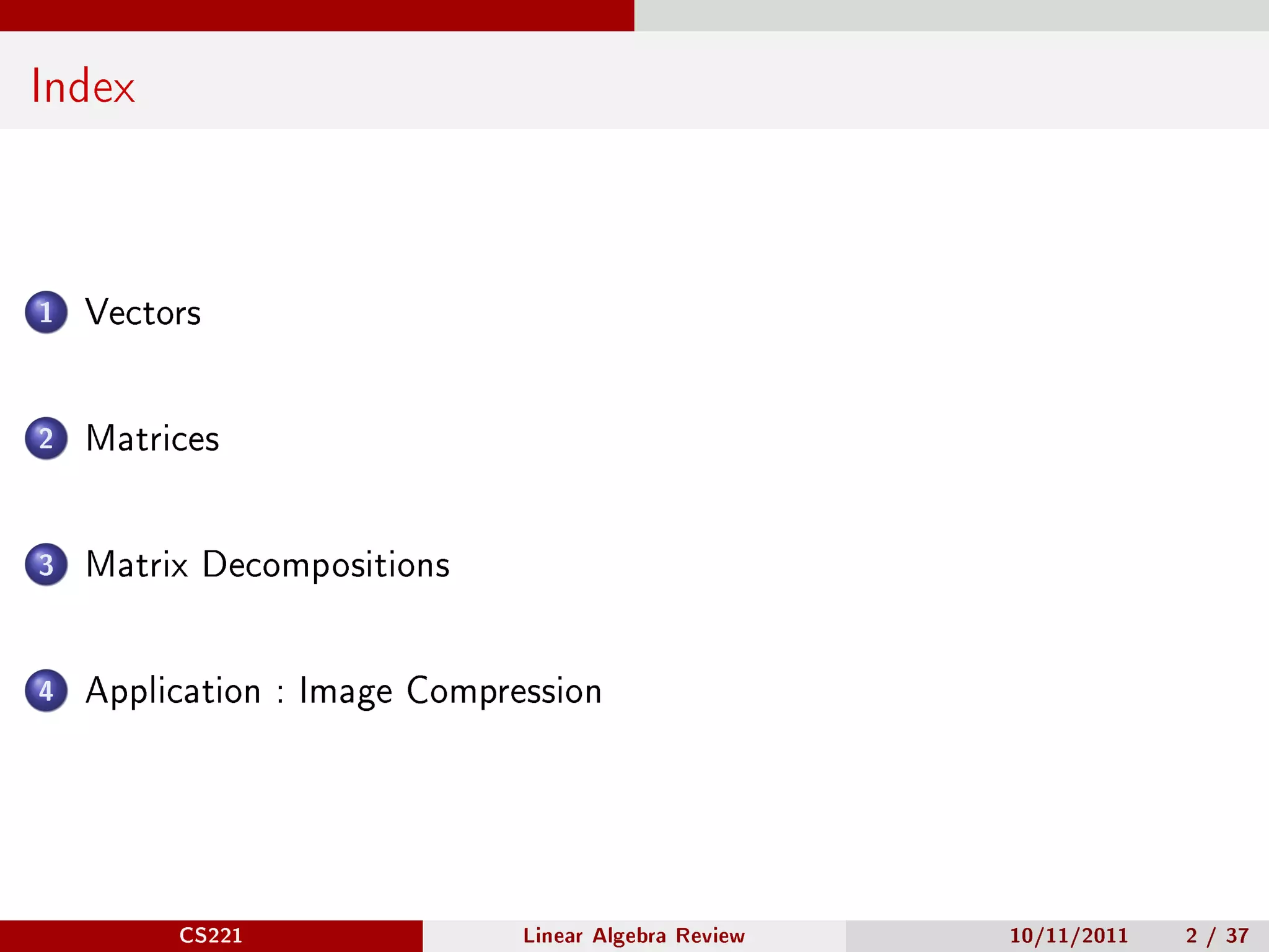 Cs221 linear algebra | PPT