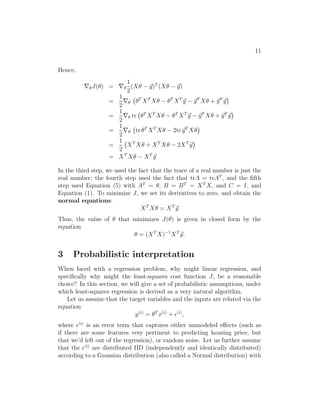 CS229 Machine Learning Lecture Notes | PDF