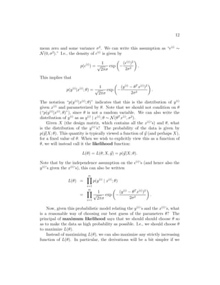 CS229 Machine Learning Lecture Notes | PDF