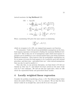 CS229 Machine Learning Lecture Notes | PDF