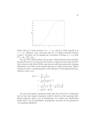 CS229 Machine Learning Lecture Notes | PDF