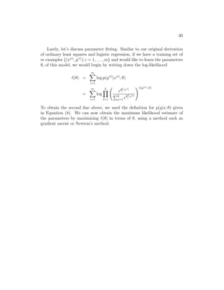 CS229 Machine Learning Lecture Notes | PDF