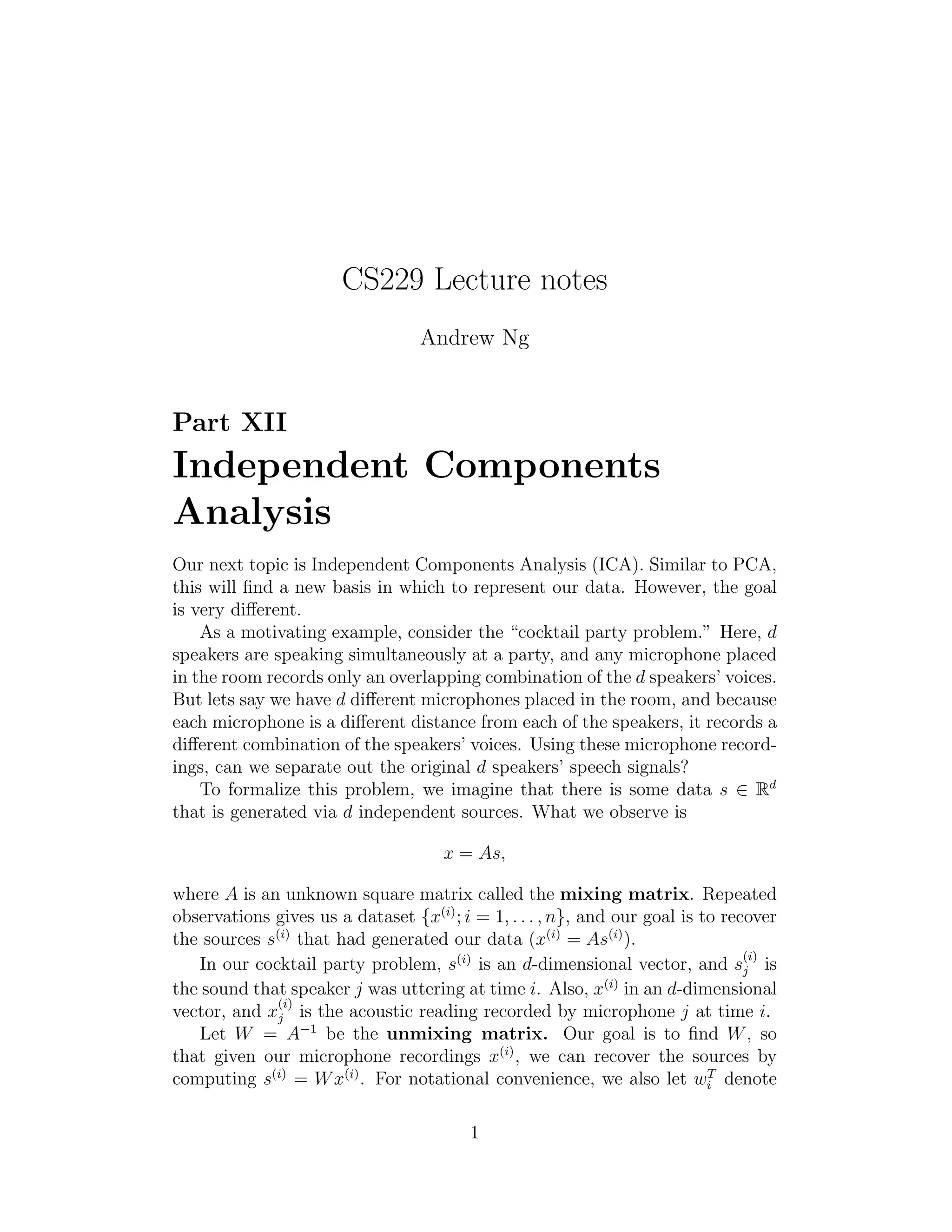 Cs229 notes11 | PDF