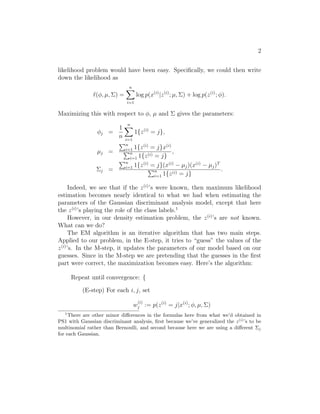 Cs229 notes7b | PDF | Physics | Science