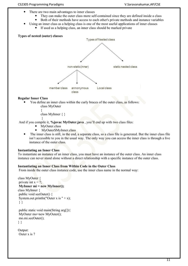 Cs2305 Programming Paradigms Lecturer Notes Pdf