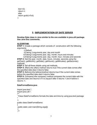 CS2309 JAVA LAB MANUAL | DOC | Programming Languages | Computing
