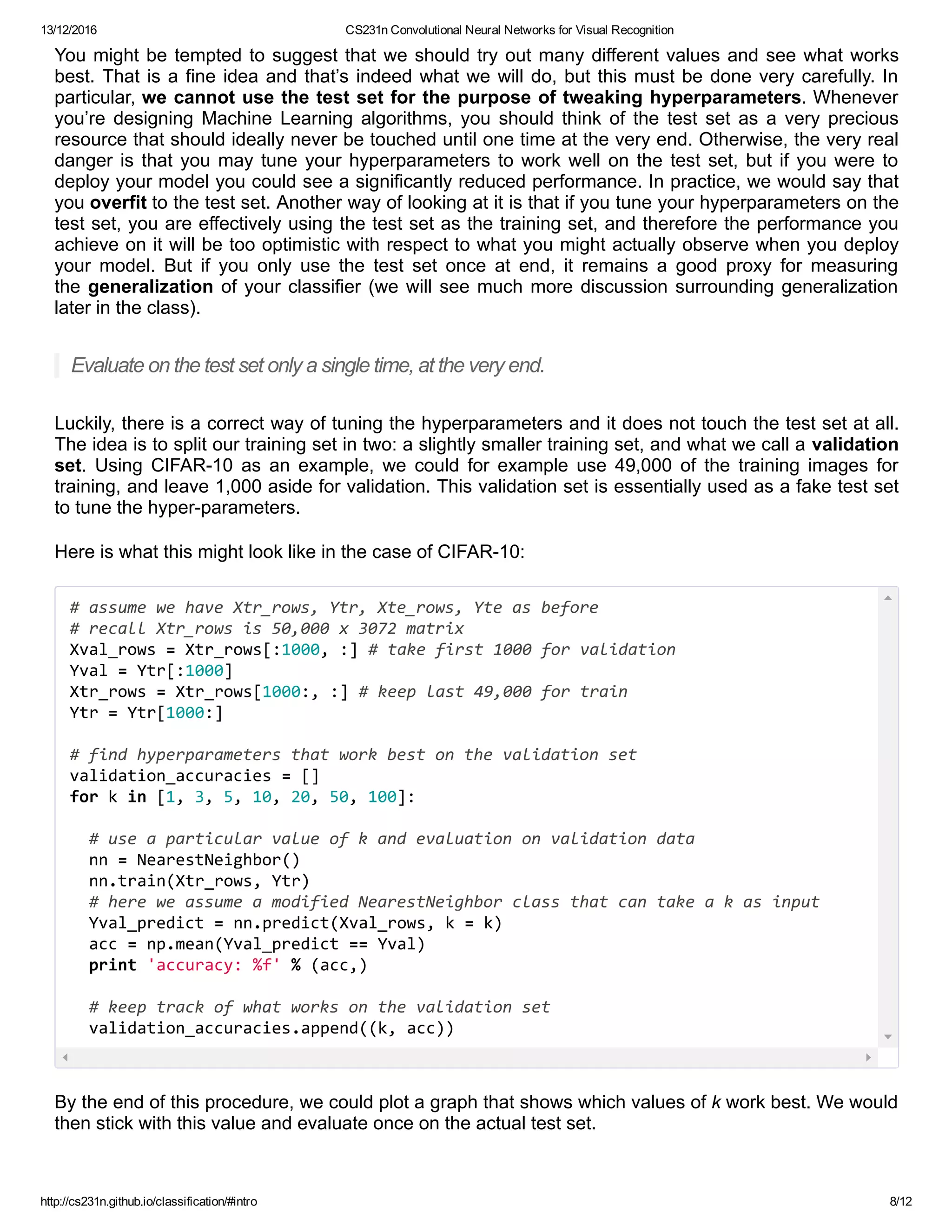Cs231n convolutional neural networks for visual recognition | PDF