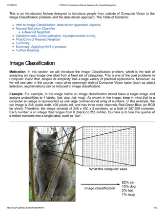 Cs231n convolutional neural networks for visual recognition | PDF