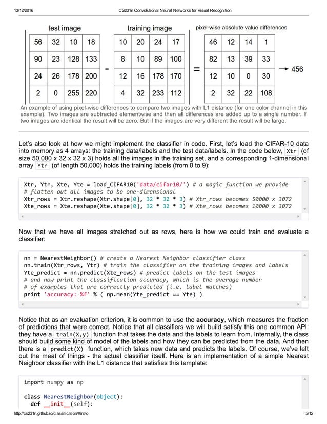 Cs231n convolutional neural networks for visual recognition | PDF
