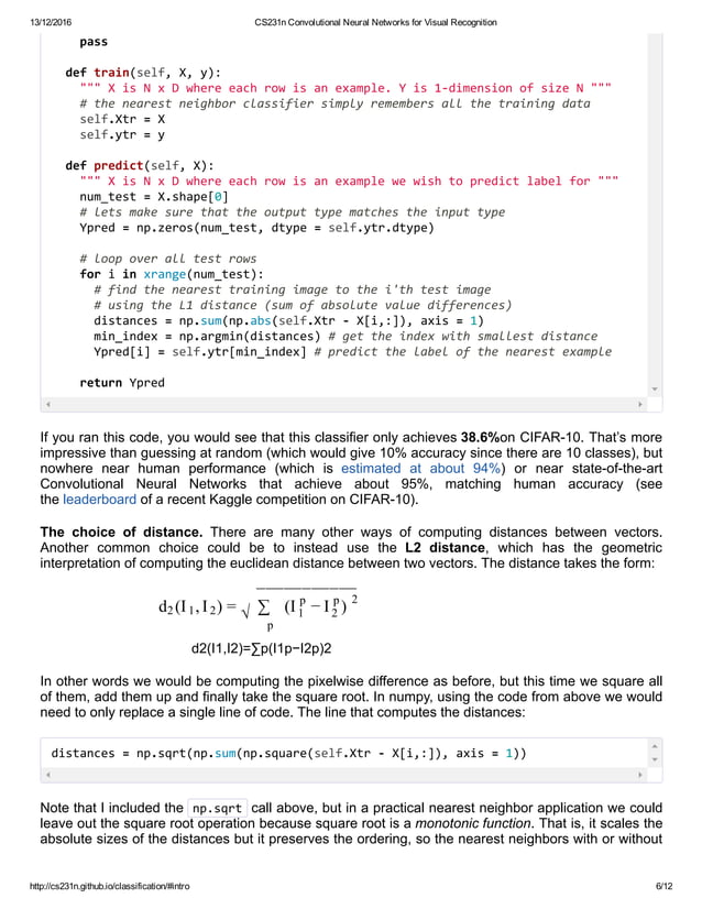 Cs231n convolutional neural networks for visual recognition | PDF