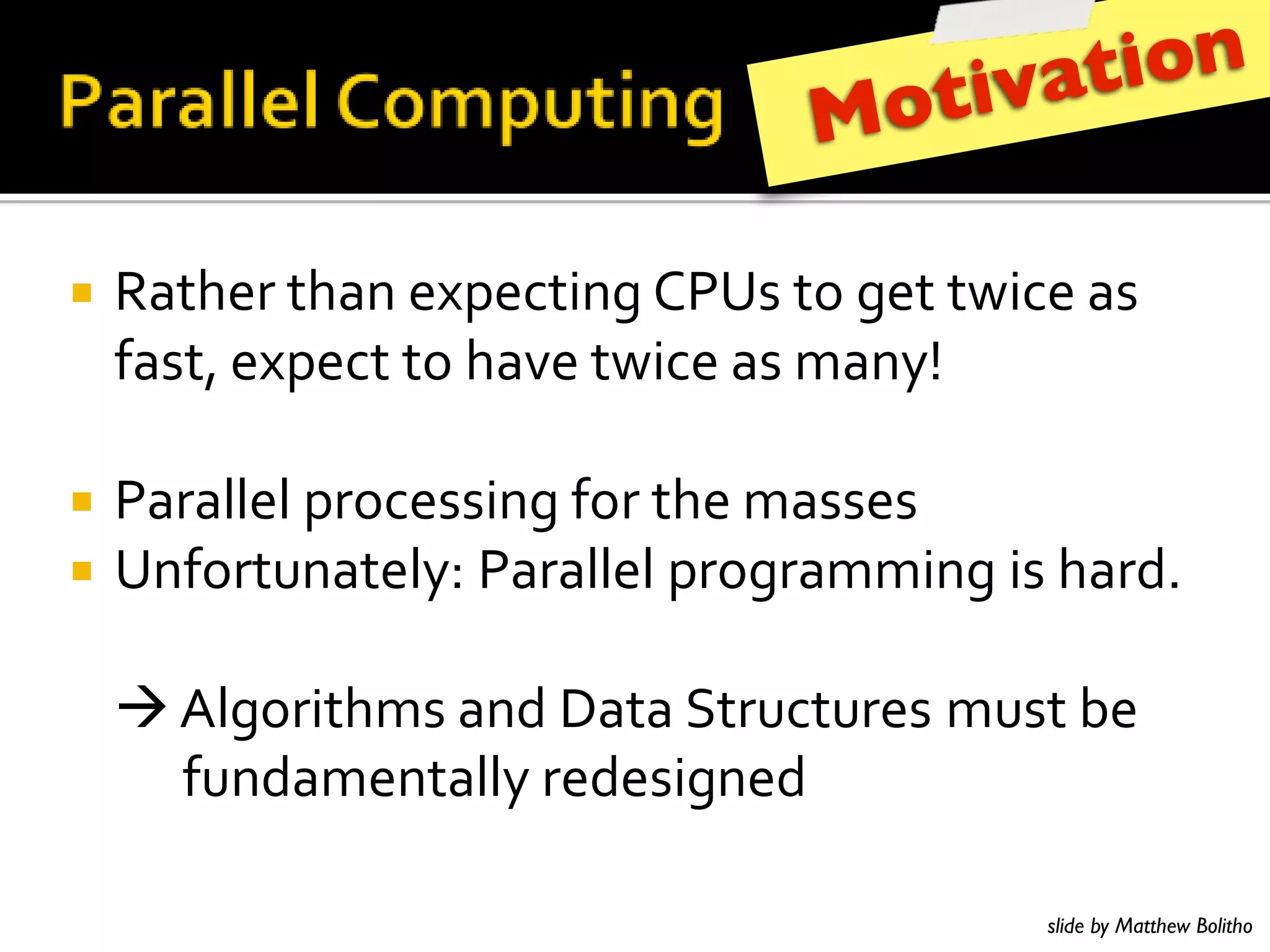 [Harvard CS264] 02 - Parallel Thinking, Architecture, Theory & Patterns | PPT
