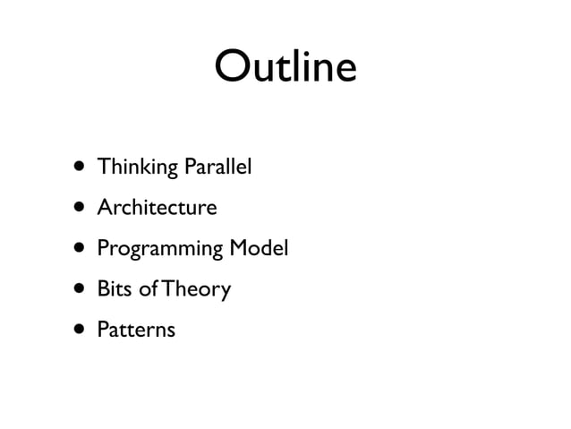 [Harvard CS264] 02 - Parallel Thinking, Architecture, Theory & Patterns | PPT