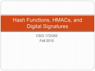 CS283_hash.ppt | Computing | Technology & Computing