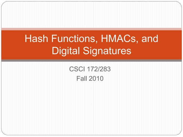 CS283_hash.ppt | Computing | Technology & Computing