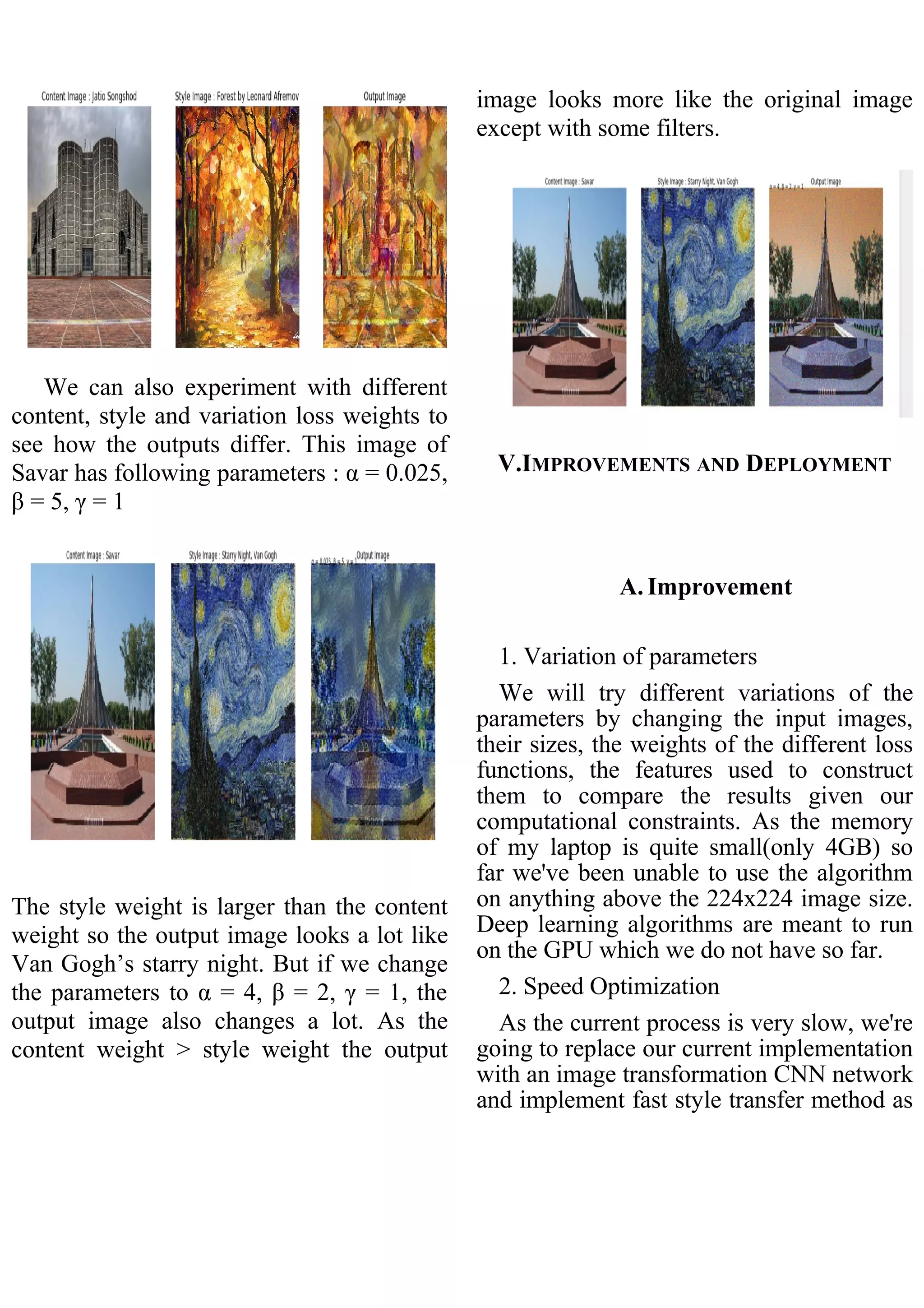 Implementing Neural Style Transfer | DOC