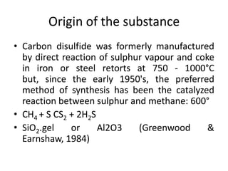 Cs2 overview-Occupational health | PPTX