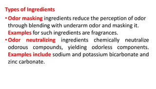 Antiperspirants and Deodorants | PPTX