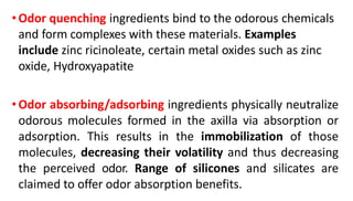 Antiperspirants and Deodorants | PPTX
