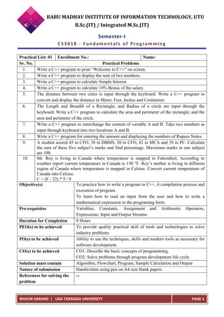 CS3018 Practical List 1.pdf