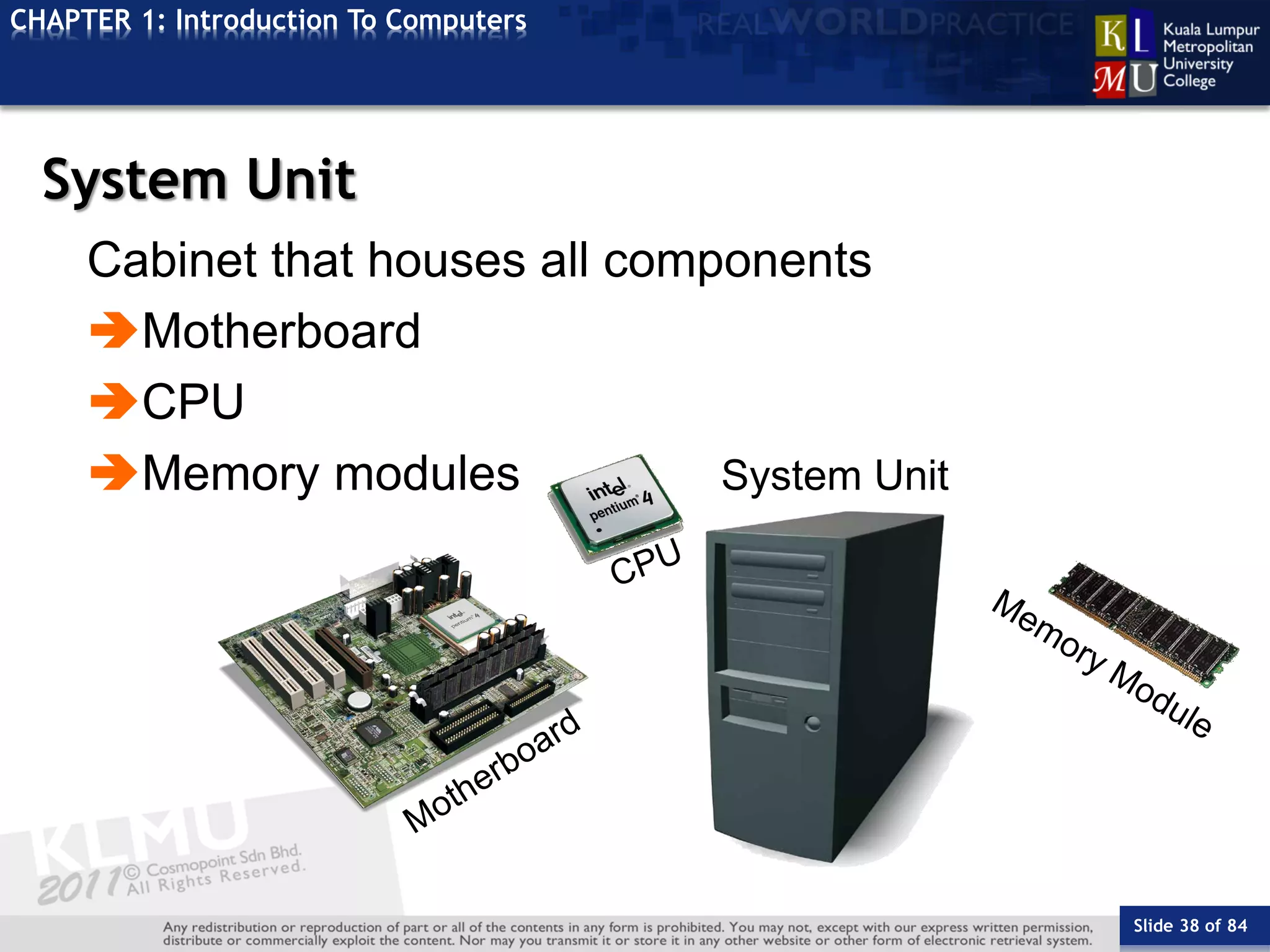 Introduction To Computer | PDF | Operating Systems | Computer Software and Applications