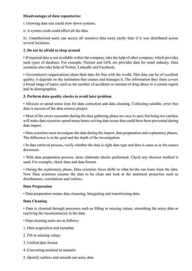 CS3352-Foundations of Data Science Notes.pdf | Databases | Computer ...