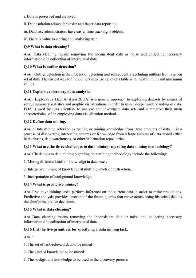 Cs3352 Foundations Of Data Science Notespdf Databases Computer Software And Applications