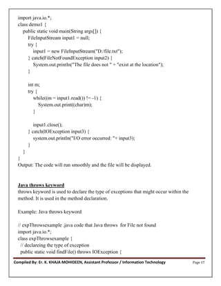 CS3391 -OOP -UNIT – III NOTES FINAL.pdf