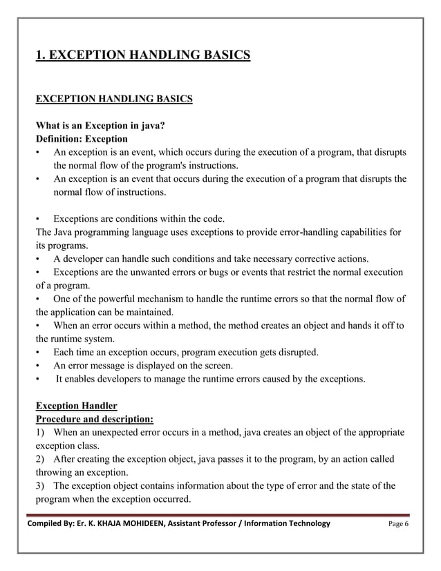 Cs3391 Oop Unit Iii Notes Finalpdf 