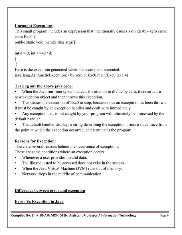 Cs3391 Oop Unit Iii Notes Finalpdf 