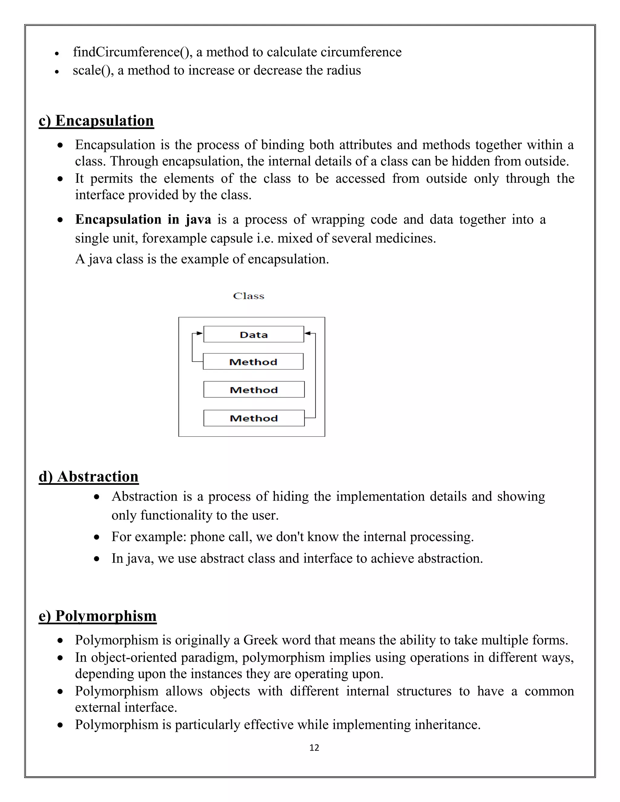 CS3391 -OOP -UNIT – I NOTES FINAL.pdf | Programming Languages | Computing