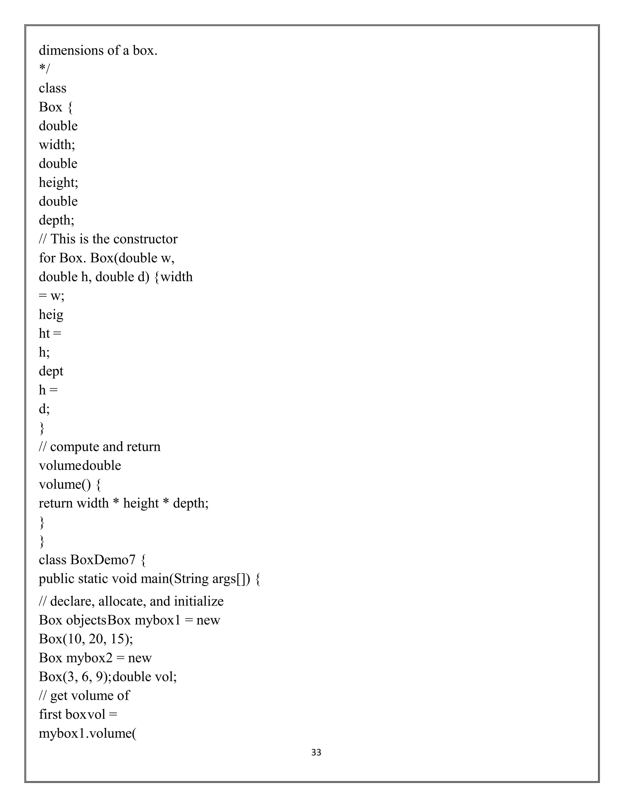 CS3391 -OOP -UNIT – I NOTES FINAL.pdf | Programming Languages | Computing