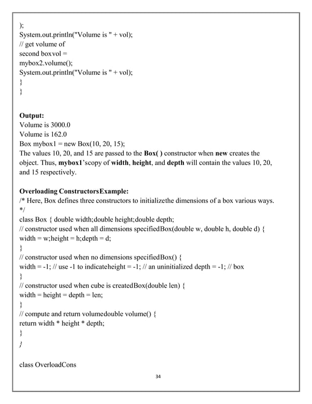Cs3391 Oop Unit I Notes Finalpdf Programming Languages Computing 9556