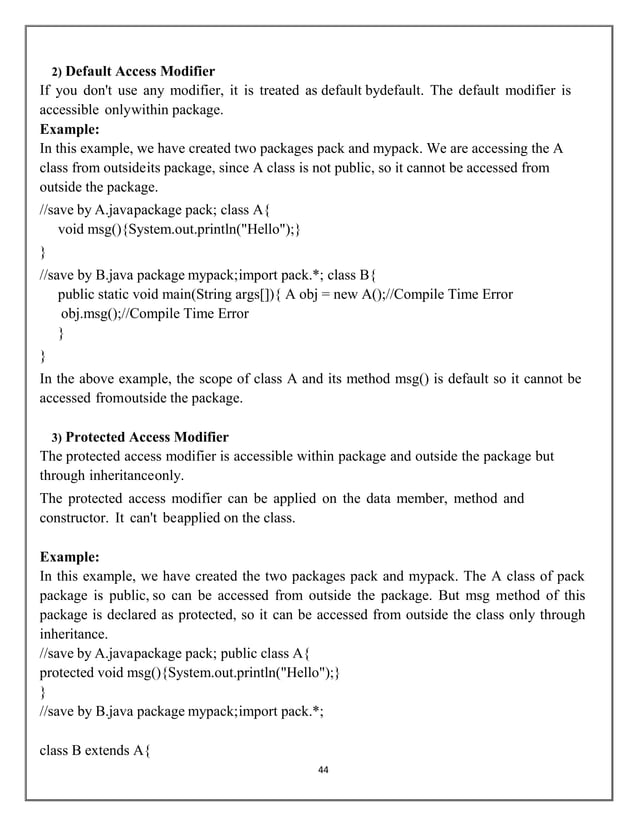 CS3391 -OOP -UNIT – I NOTES FINAL.pdf | Programming Languages | Computing